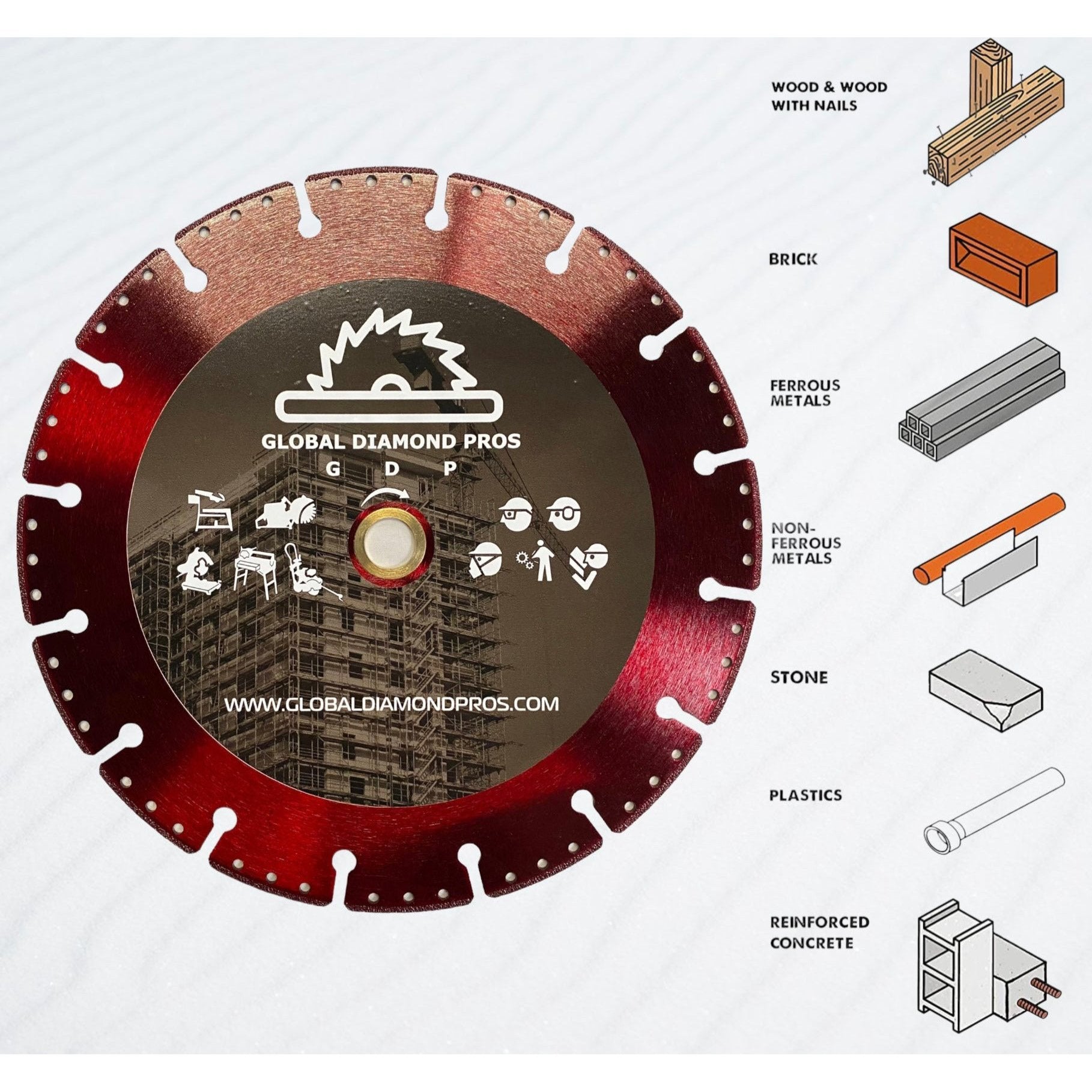 Fire Rescue Blades Safety Training Diamond Saw Blades – Global Diamond Pros