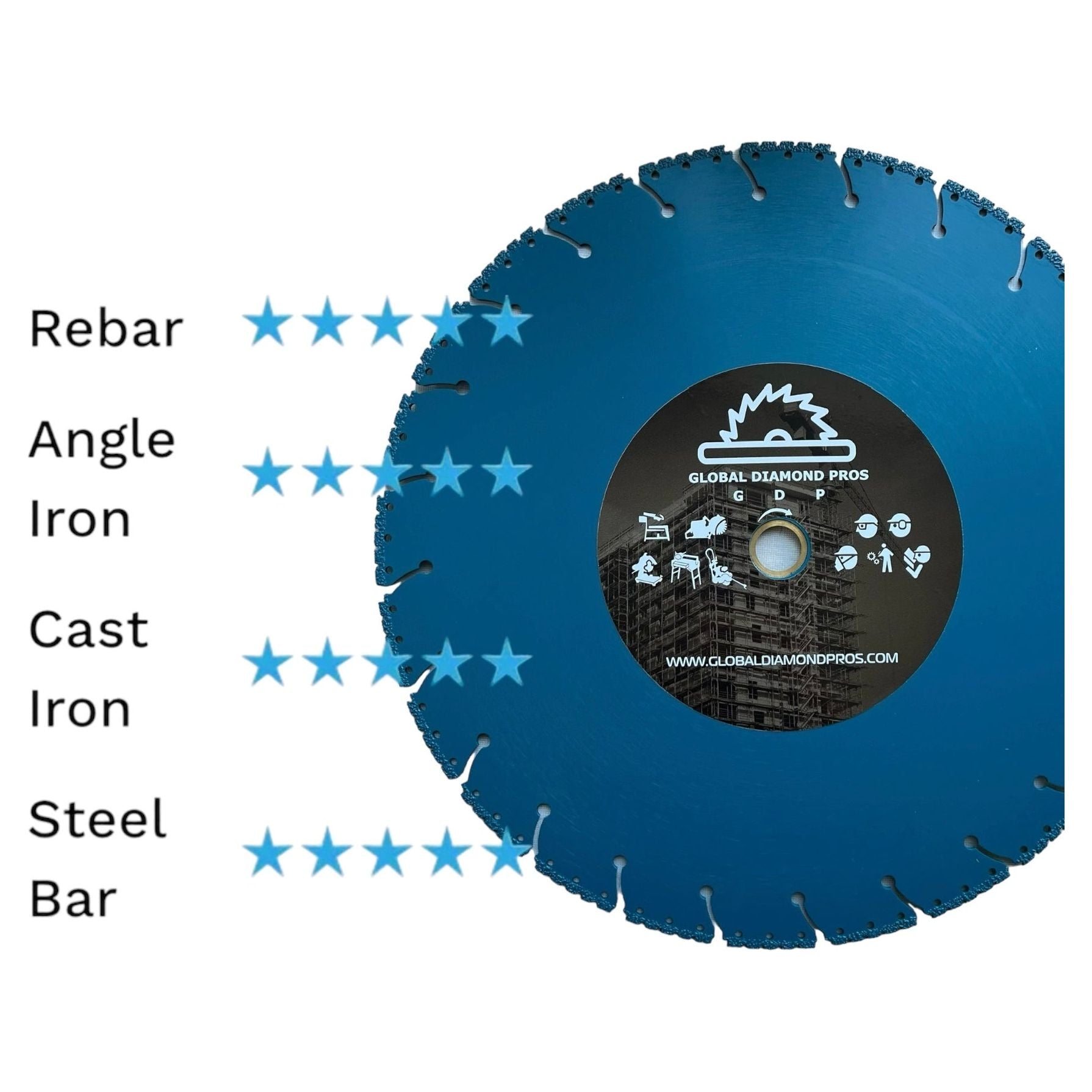 14" All Cut Fire Rescue Diamond Blade Cut All Safety Steel Cutting Dem ...